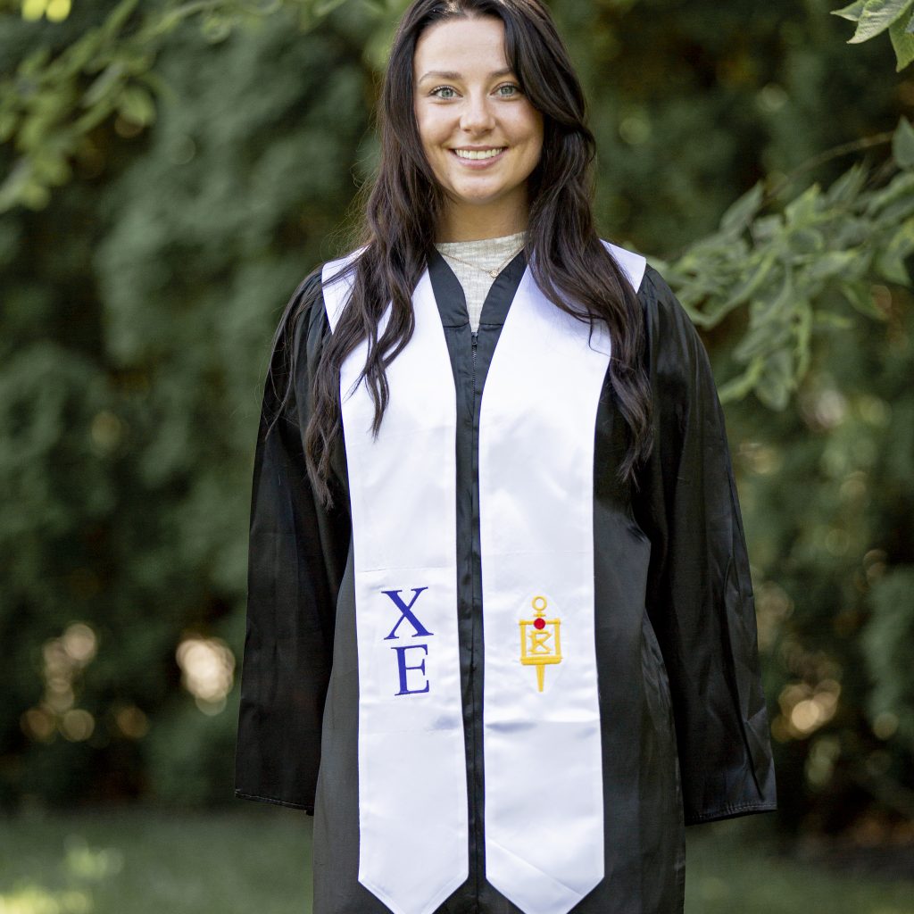 Set of 7 Historic Chi Epsilon White Stoles | Printing Plus