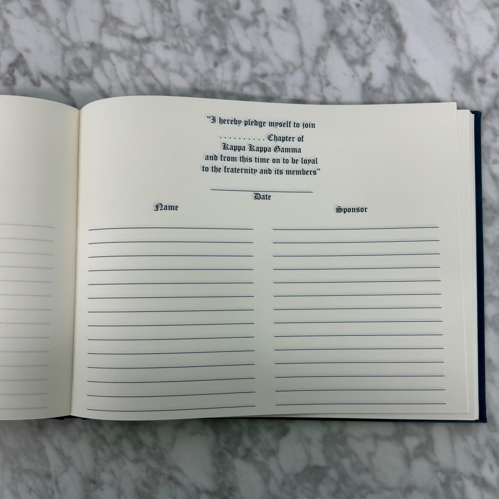 Kappa Kappa Gamma Official New Member Book | Printing Plus